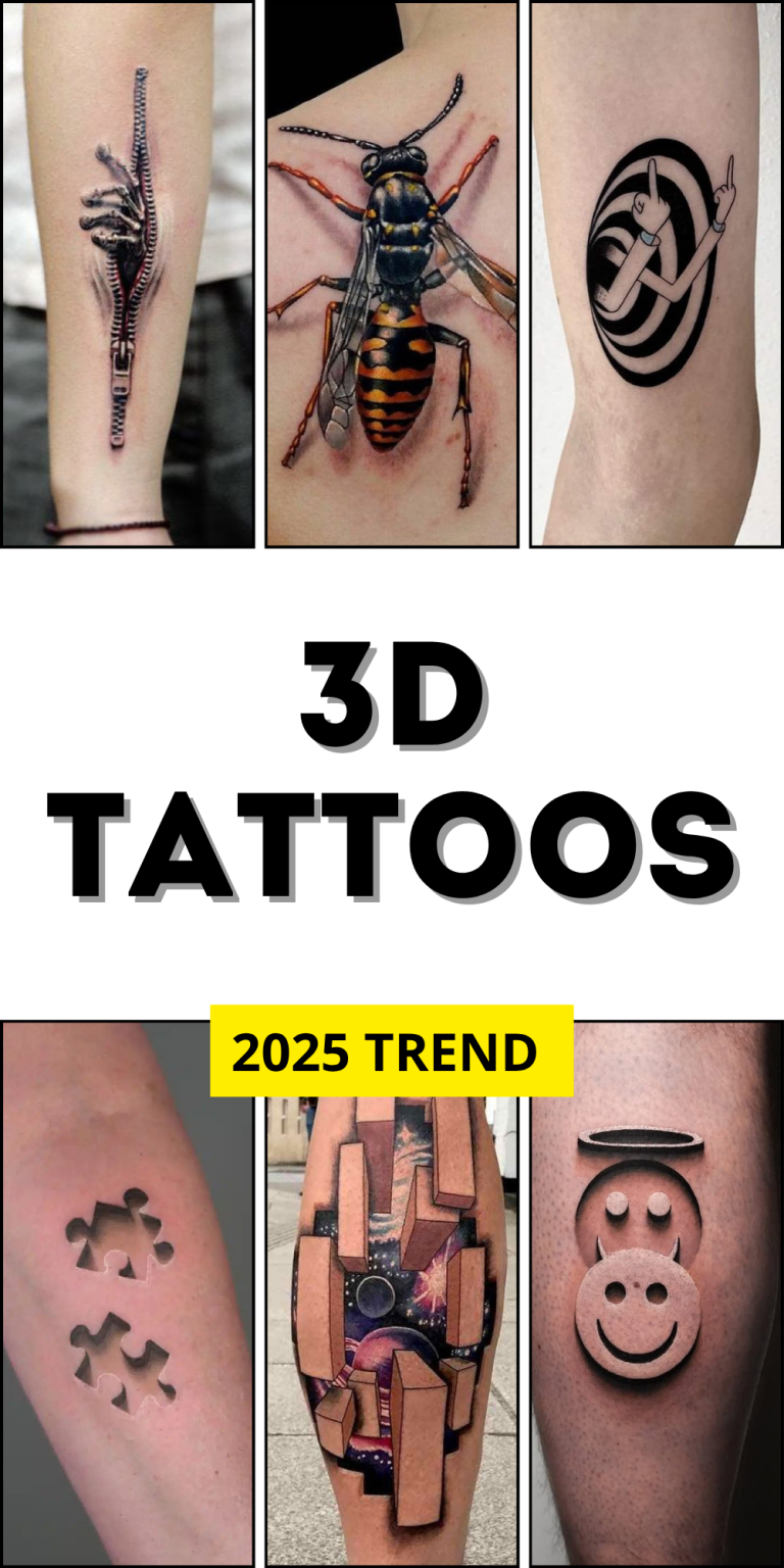 25 Best 3D Tattoos 2025 That Look So Real You'll Do a Double Take – Designs, Ideas, Butterfly ...