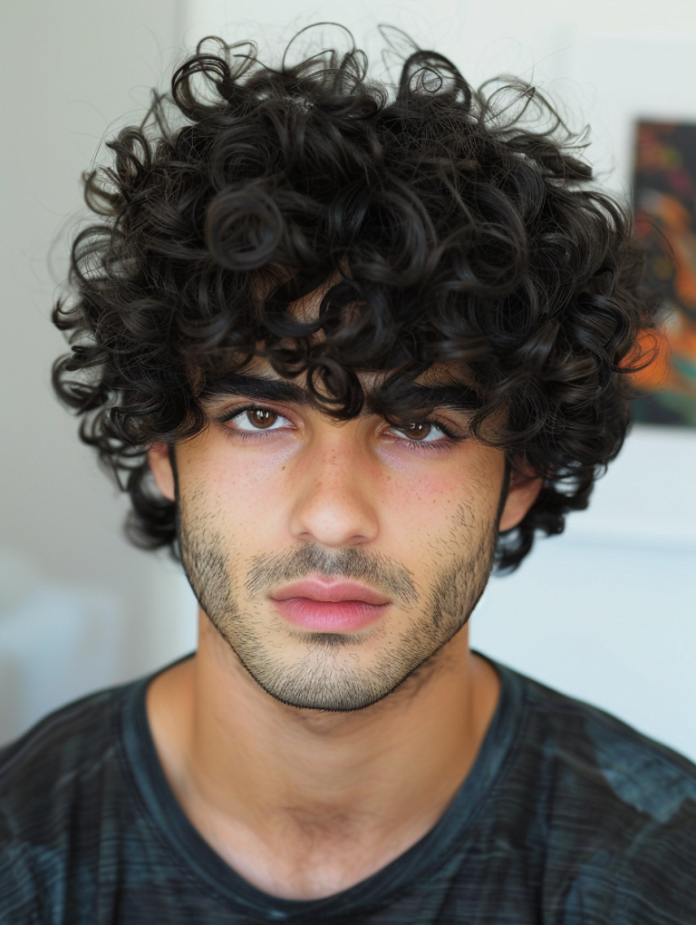 Exploring 37 Curly Hairstyles Men: Diverse Looks from Short Cuts to ...