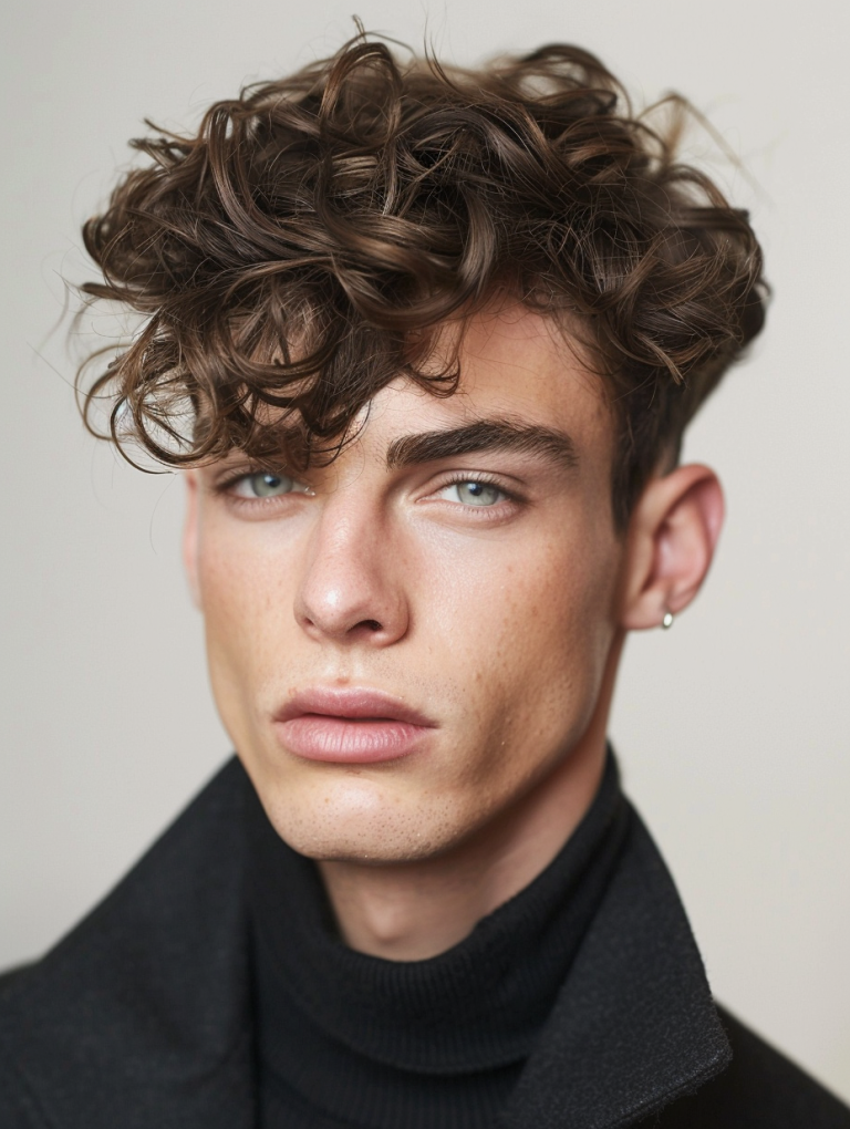Exploring 37 Curly Hairstyles Men: Diverse Looks from Short Cuts to ...