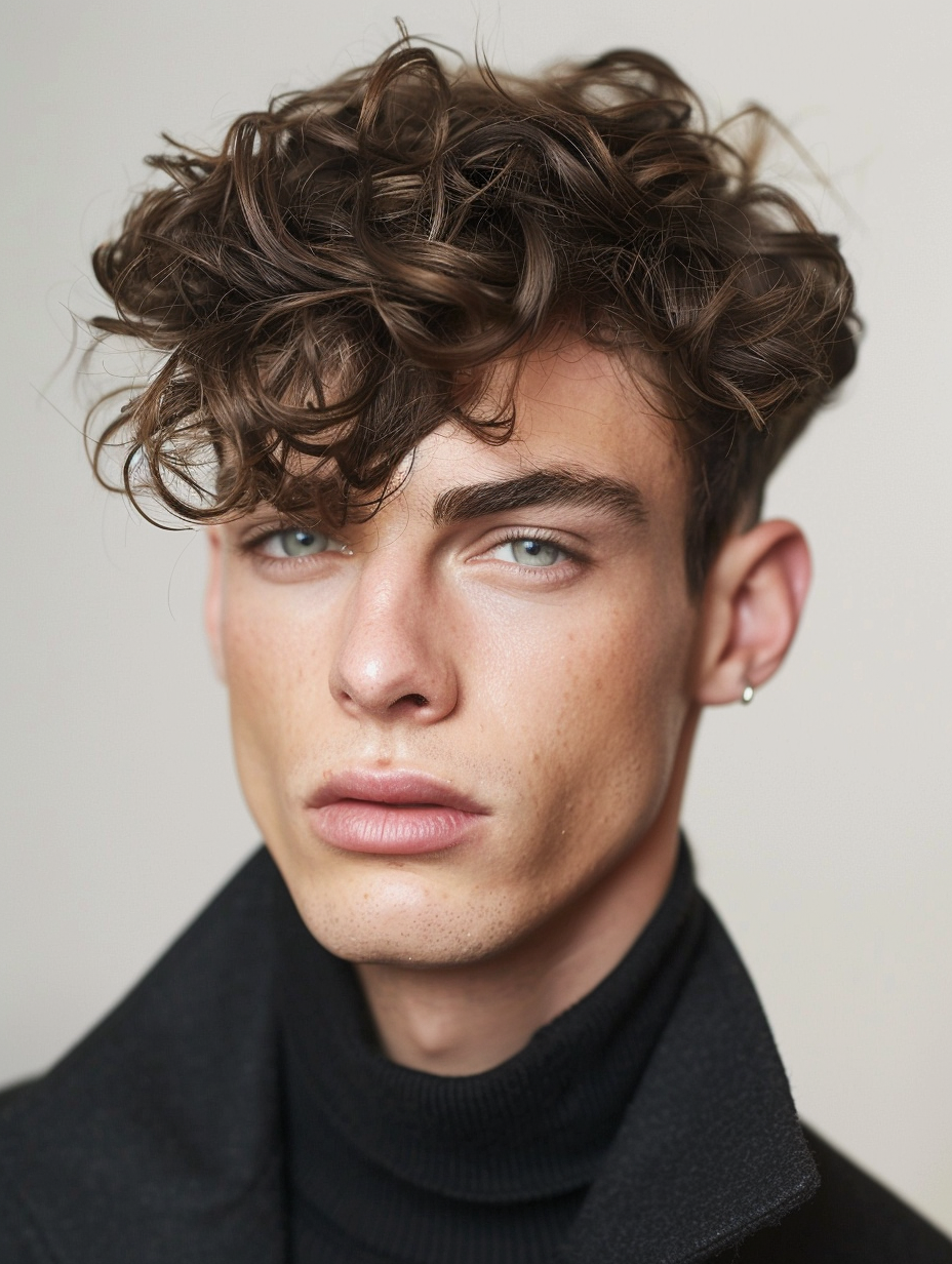 Exploring 37 Curly Hairstyles Men: Diverse Looks from Short Cuts to ...
