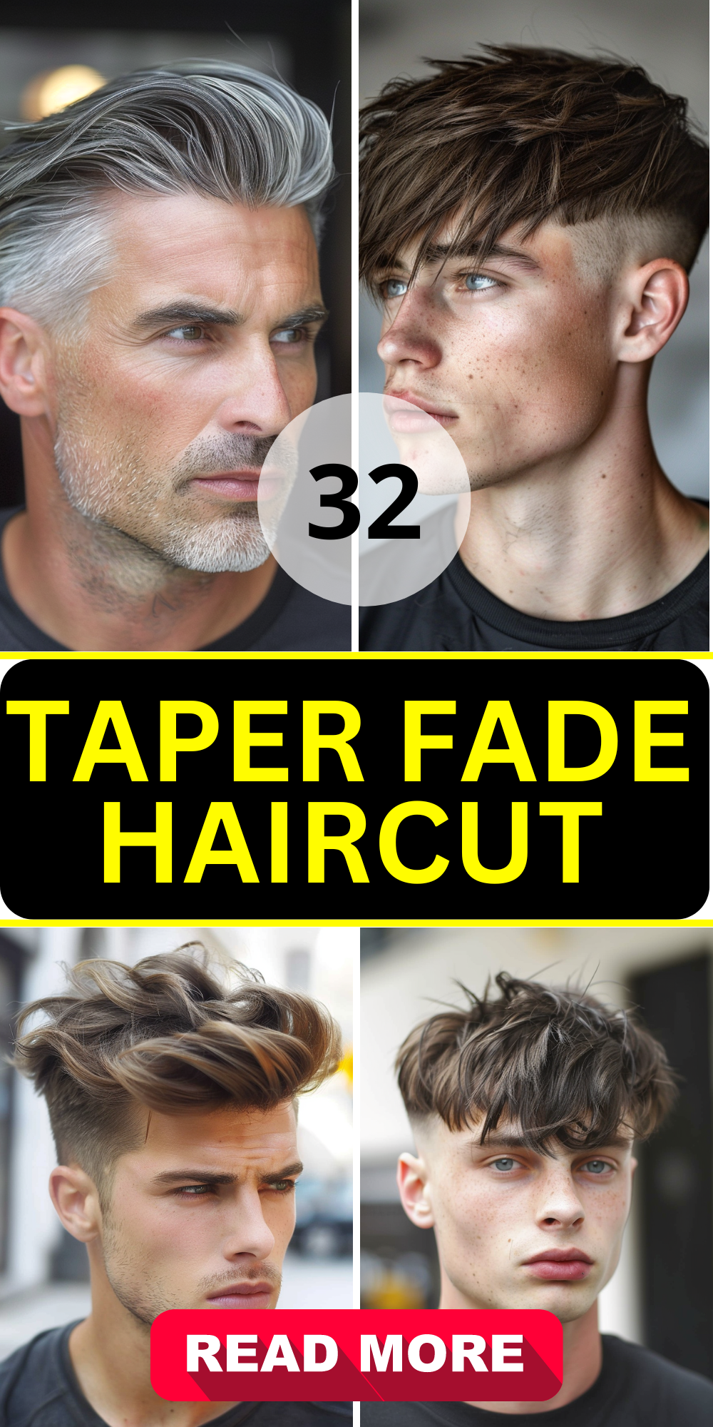 Exploring 32 Creative Taper Fade Haircut Ideas for Men with Curly and ...
