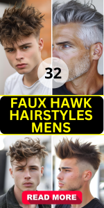 Exploring 32 Diverse Faux Hawk Hairstyles Mens: From Curly to Short ...