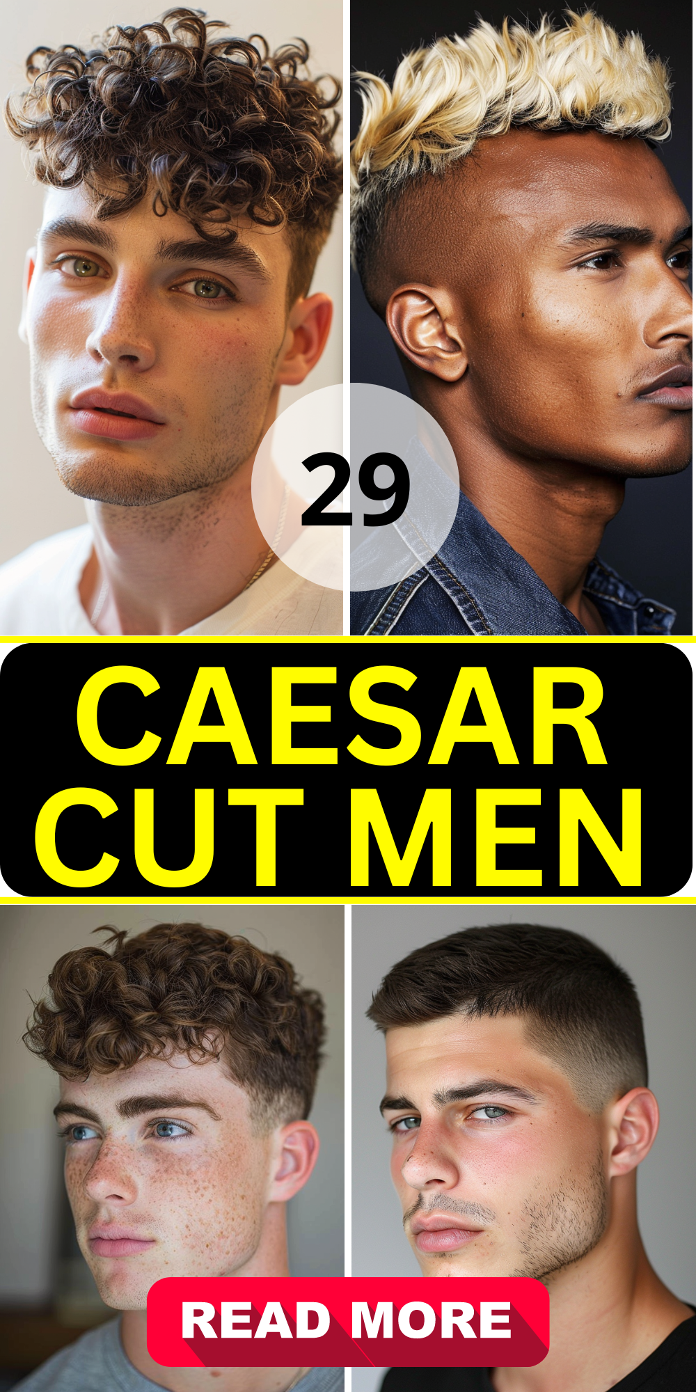 Exploring 29 Versatile Caesar Cut Men Hairstyles: Classic, Textured ...