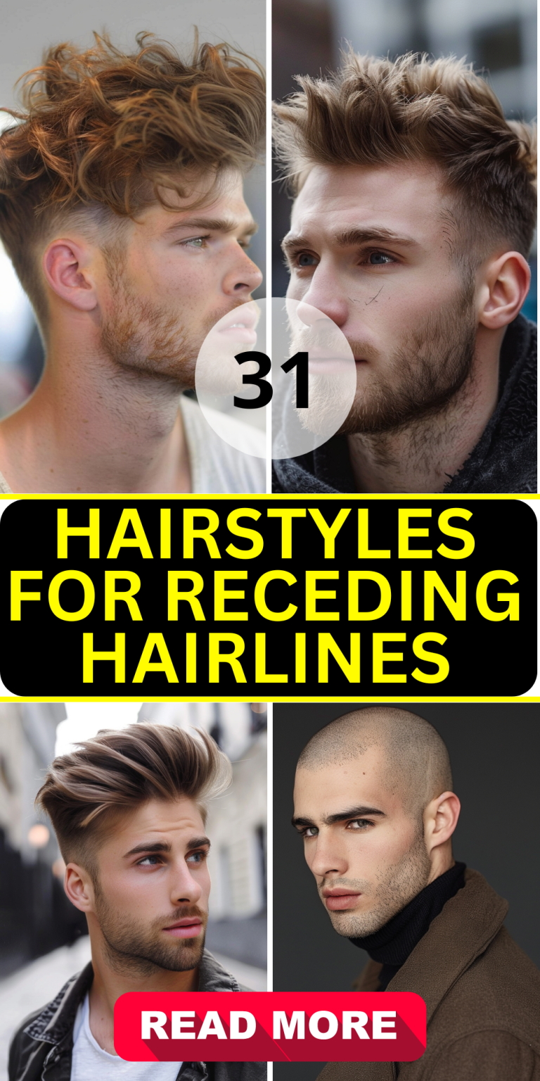 Discover 31 Best Mens Hairstyles for Receding Hairlines: Stylish and ...