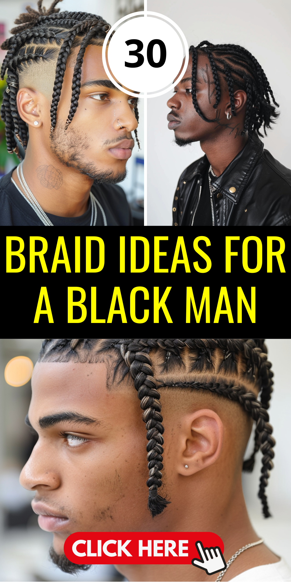 Exploring 30 Creative Braid Ideas for a Black Man Featuring Cornrows ...