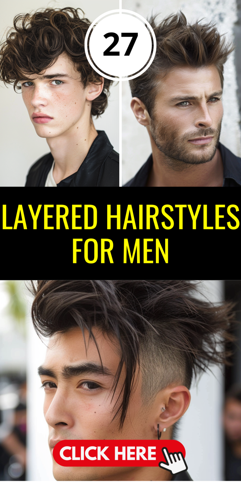 27 Layered Hairstyles for Men From Short to Long Including Medium ...