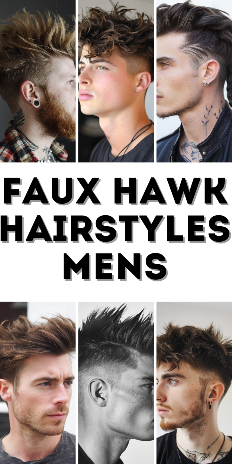 Exploring 32 Diverse Faux Hawk Hairstyles Mens: From Curly to Short ...