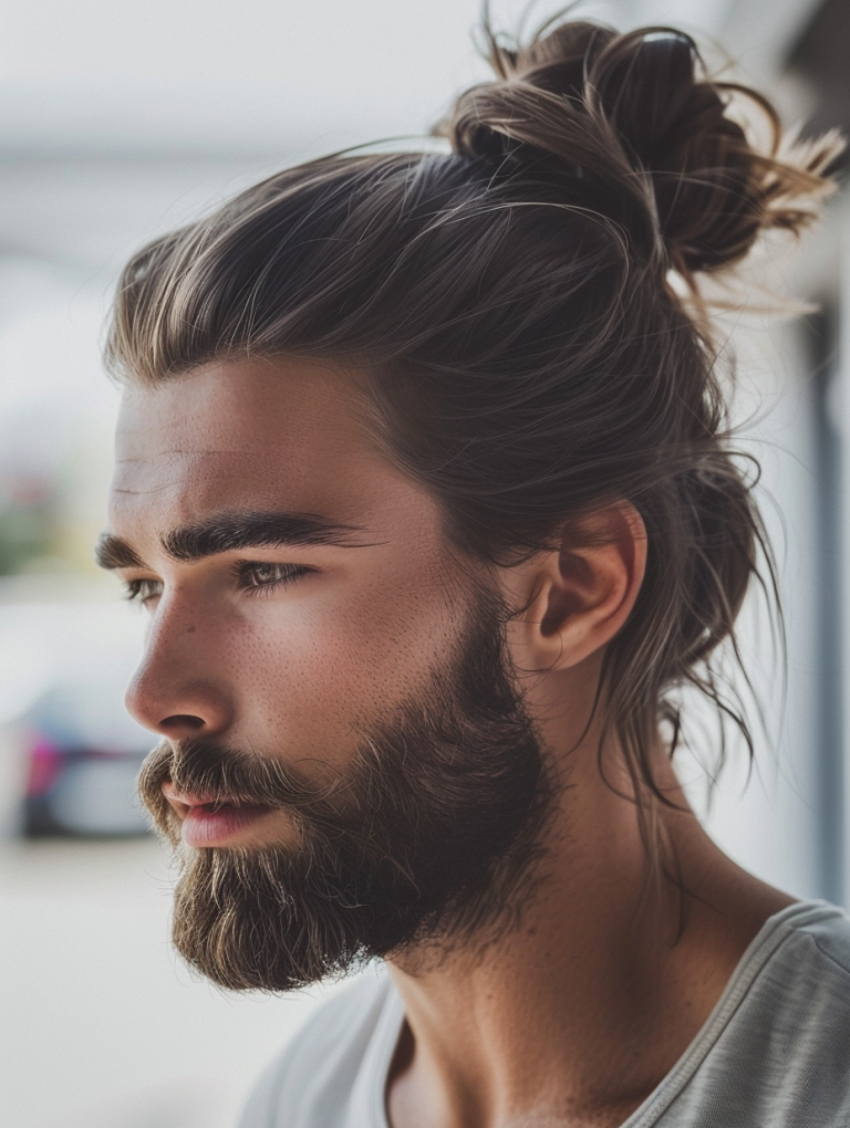 Exploring 31 Diverse Man Bun Hairstyles for Every Occasion from ...