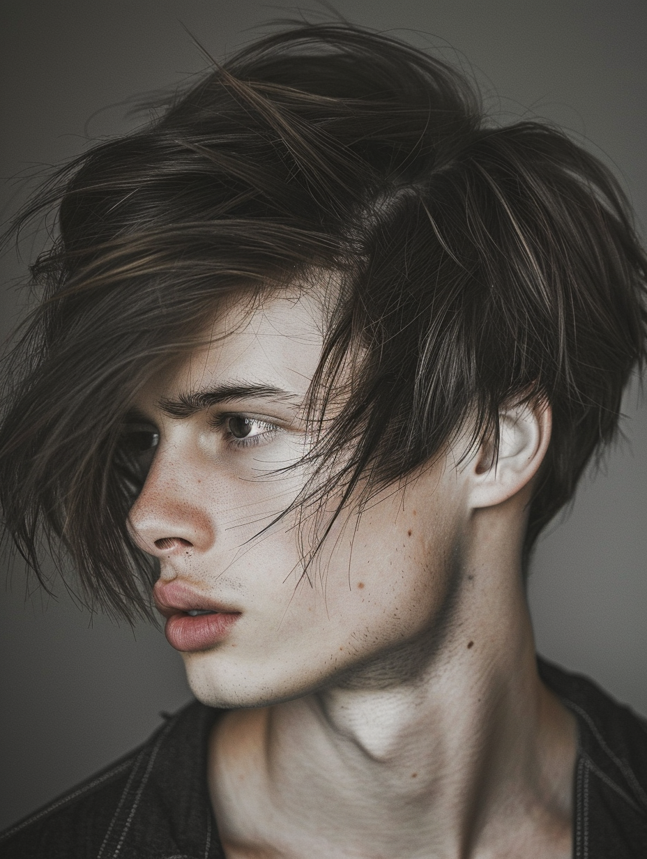 Explore 29 Wolf Cut Hairstyles Men: Long Short Mullet Korean Curly ...