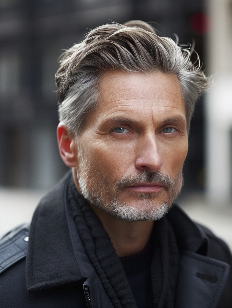 Discov36 stylish and practical older men haircuts over 50 for grey hair curly balding thick and ...