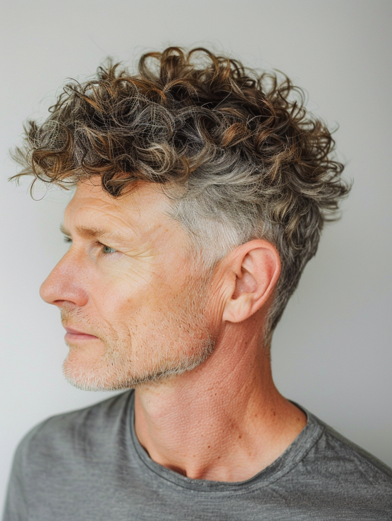 Discov36 stylish and practical older men haircuts over 50 for grey hair curly balding thick and ...