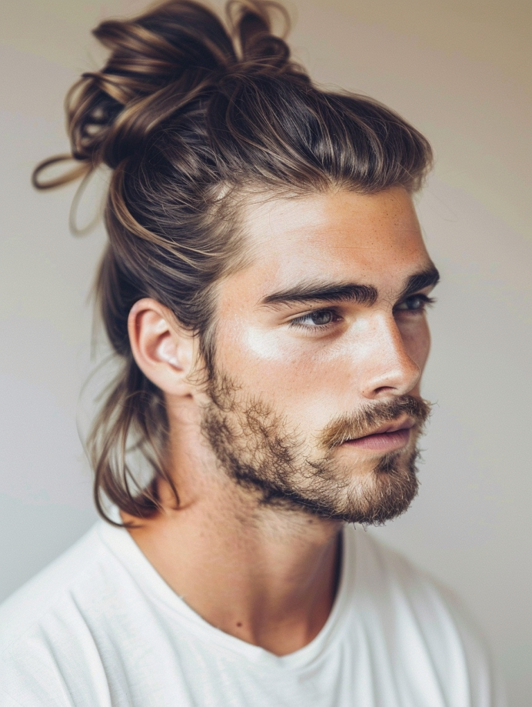 Exploring 31 Diverse Man Bun Hairstyles for Every Occasion from ...
