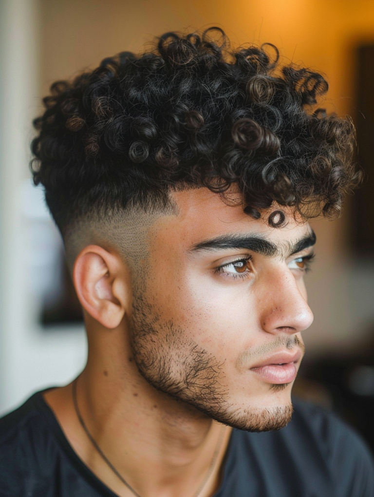 Exploring 32 Creative Taper Fade Haircut Ideas for Men with Curly and ...