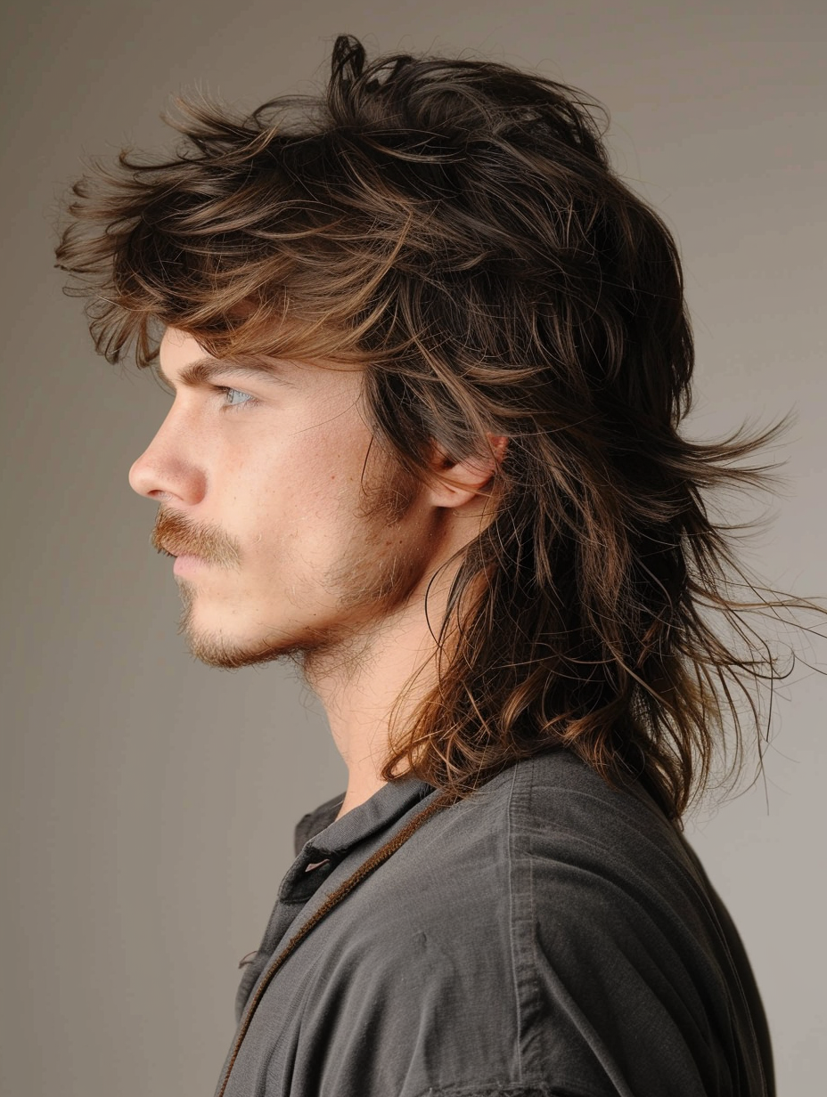 Explore 29 Wolf Cut Hairstyles Men: Long Short Mullet Korean Curly ...
