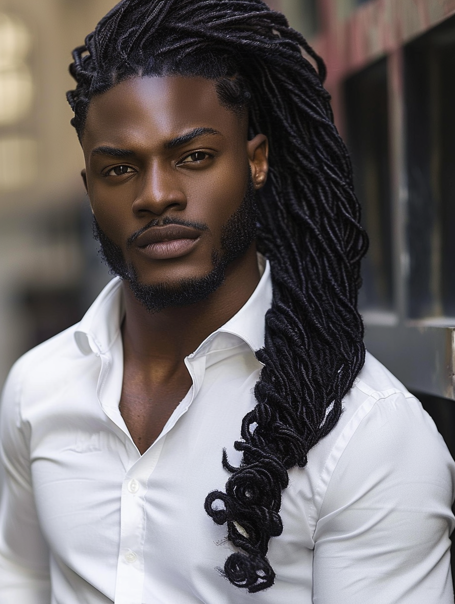 32 Black Men Long Hairstyles Ideas With Afro Twist Braids Fade And Natural Curls For 90s Style