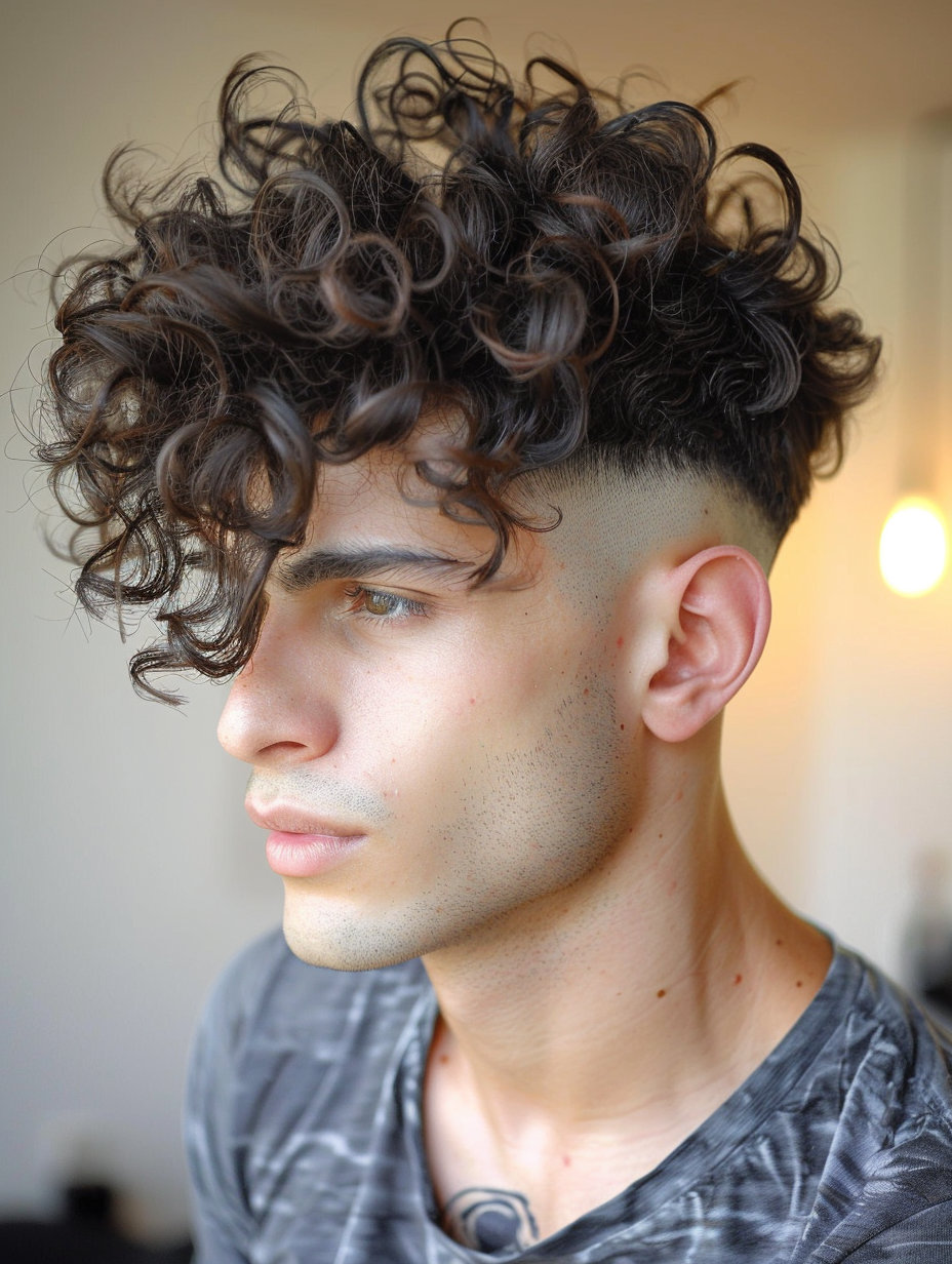 Exploring 32 Creative Taper Fade Haircut Ideas for Men with Curly and ...