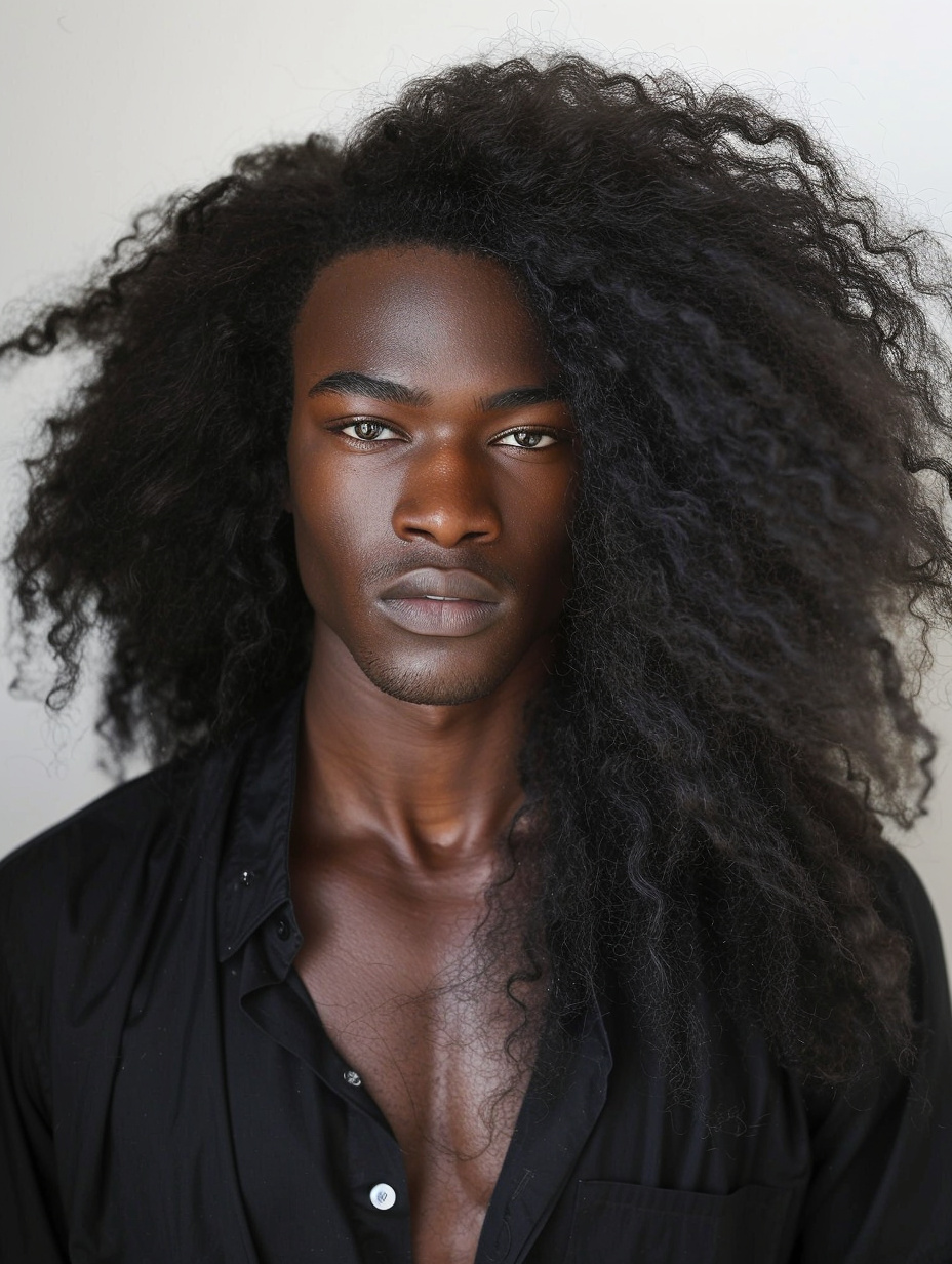 32 Black Men Long Hairstyles Ideas with Afro Twist Braids Fade and ...