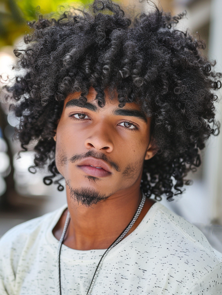 32 Black Men Long Hairstyles Ideas with Afro Twist Braids Fade and ...