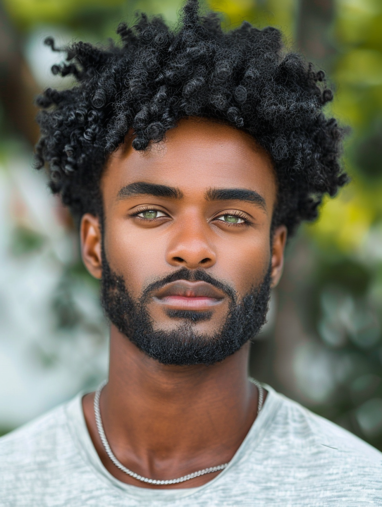 29 Unique Black Men's Curly Hairstyles: Short, Medium, & Long Hair with ...