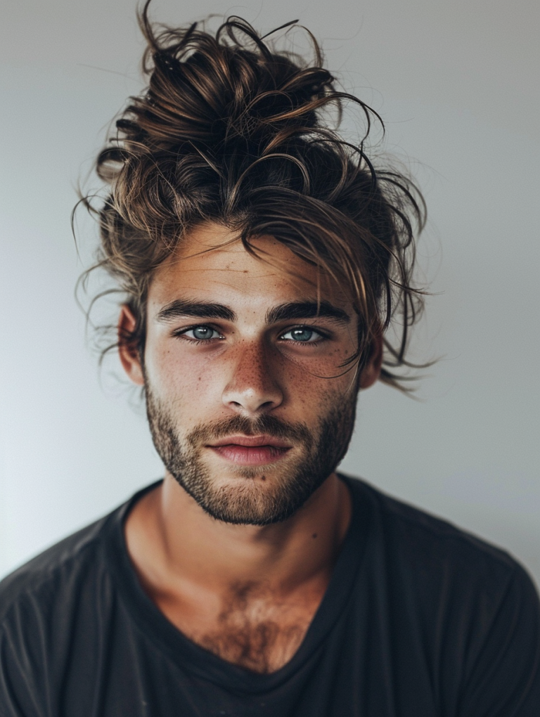 Exploring 34 Men Top Knot Hairstyle Ideas: From Elegant Wedding Looks ...