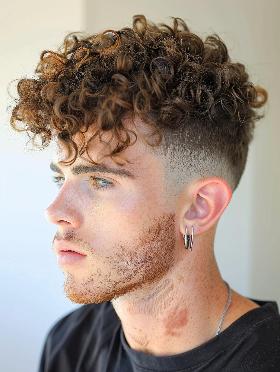 Exploring 32 Creative Taper Fade Haircut Ideas for Men with Curly and ...