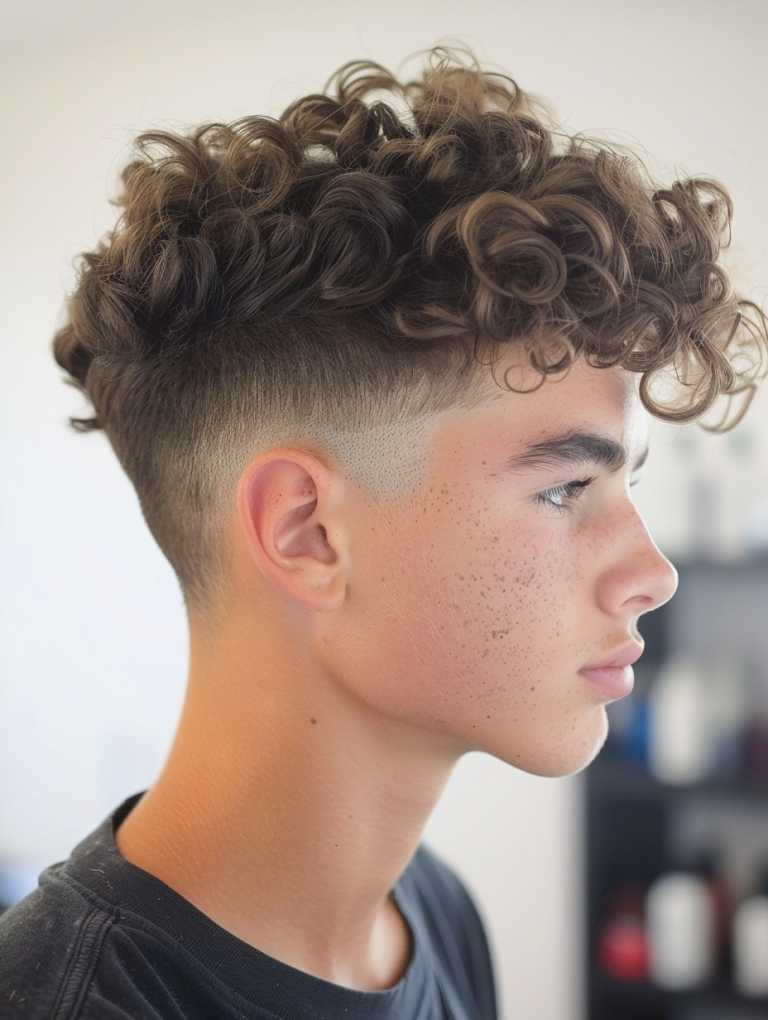 Exploring 32 Creative Taper Fade Haircut Ideas for Men with Curly and ...
