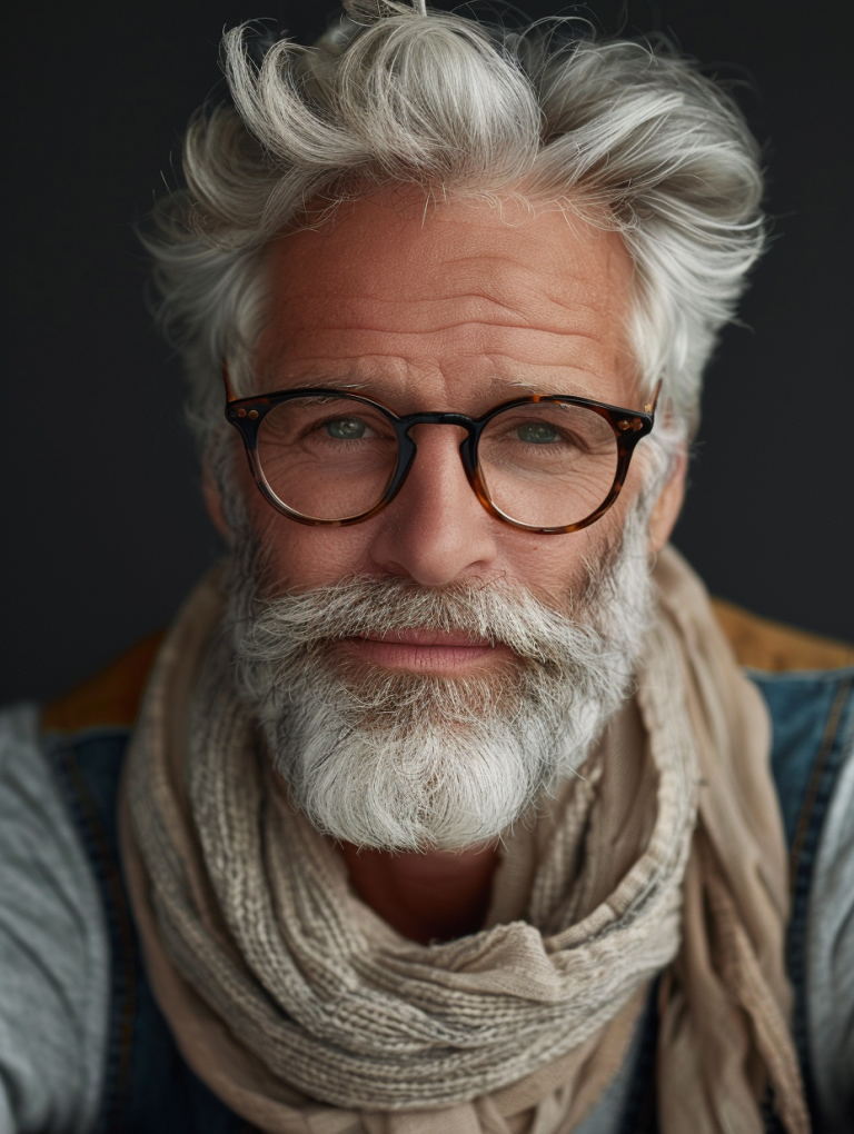 Discov36 stylish and practical older men haircuts over 50 for grey hair ...