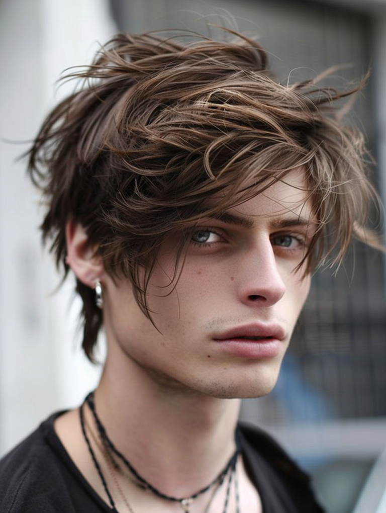 Explore 29 Wolf Cut Hairstyles Men: Long Short Mullet Korean Curly ...