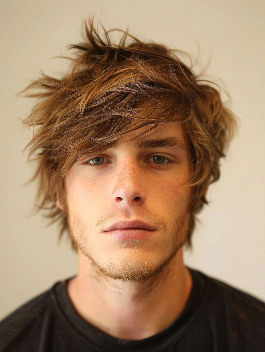 Explore 29 Wolf Cut Hairstyles Men: Long Short Mullet Korean Curly ...