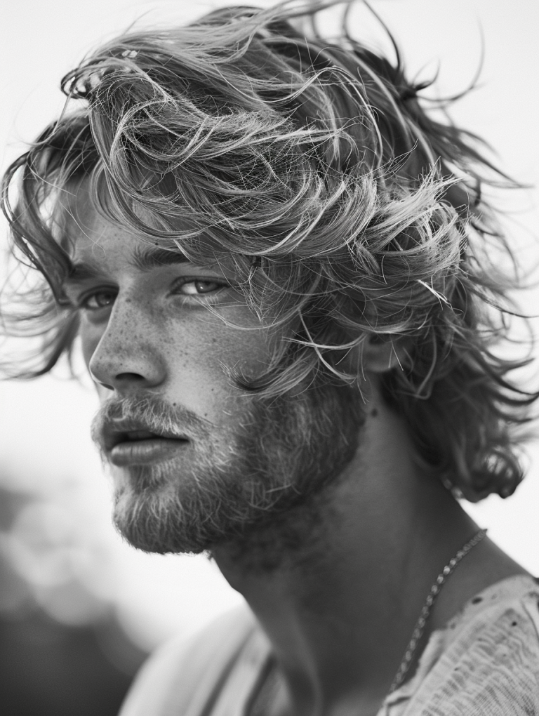 Explore 29 Wolf Cut Hairstyles Men: Long Short Mullet Korean Curly ...