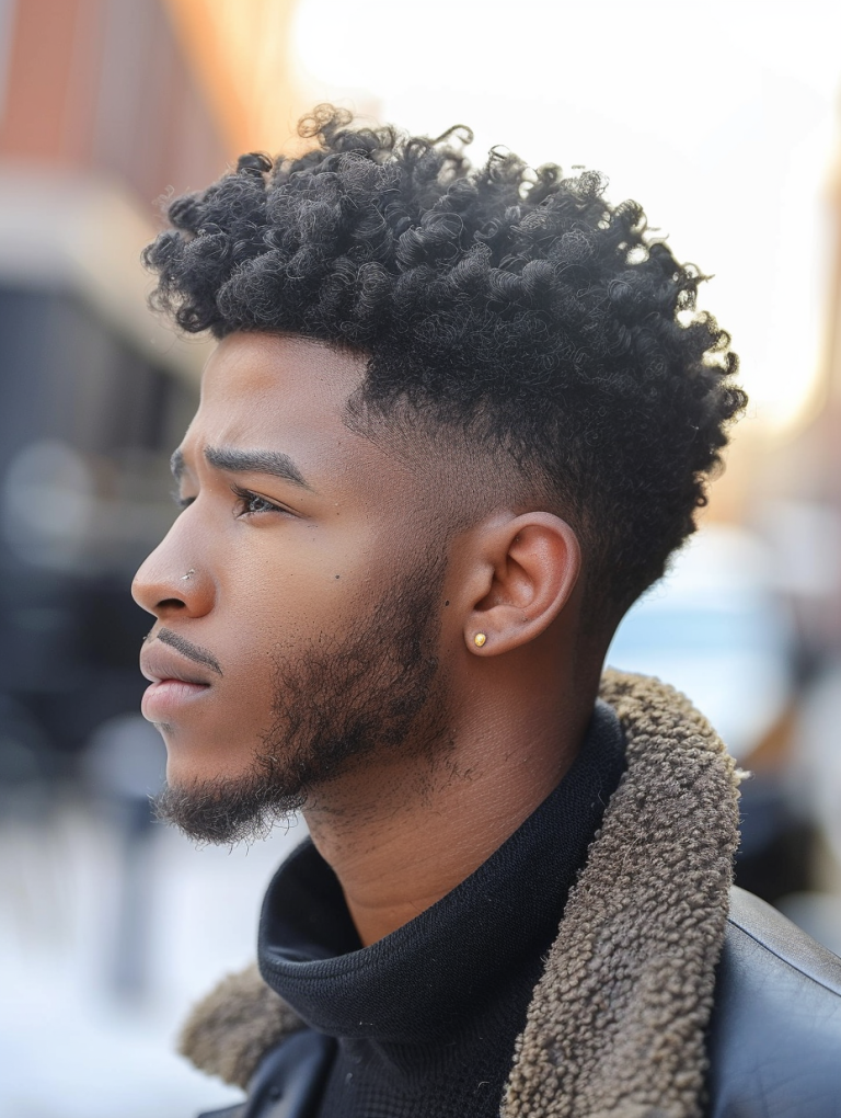 29 Unique Black Men's Curly Hairstyles: Short, Medium, & Long Hair with ...