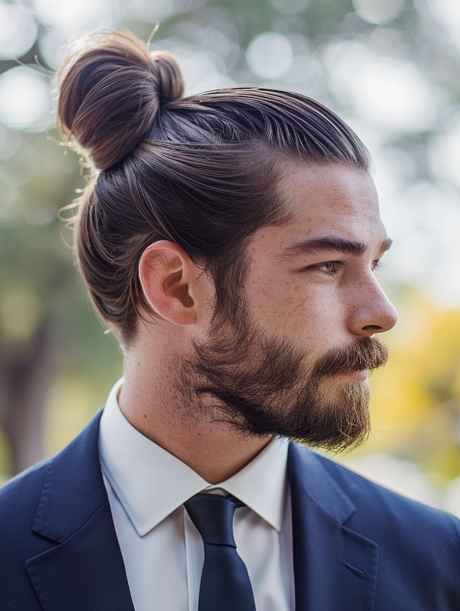 Exploring 34 Men Top Knot Hairstyle Ideas: From Elegant Wedding Looks ...