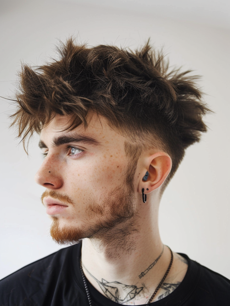 Exploring 32 Diverse Faux Hawk Hairstyles Mens: From Curly to Short ...