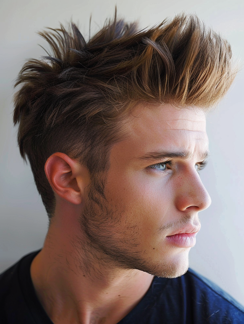 Exploring 32 Diverse Faux Hawk Hairstyles Mens: From Curly to Short ...