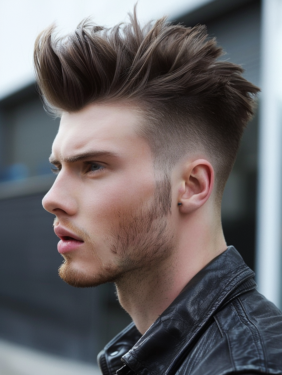 Exploring 32 Diverse Faux Hawk Hairstyles Mens: From Curly to Short ...