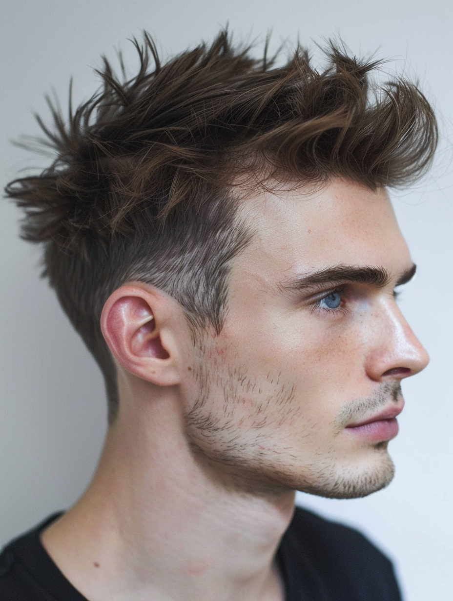 Exploring 32 Diverse Faux Hawk Hairstyles Mens: From Curly to Short ...