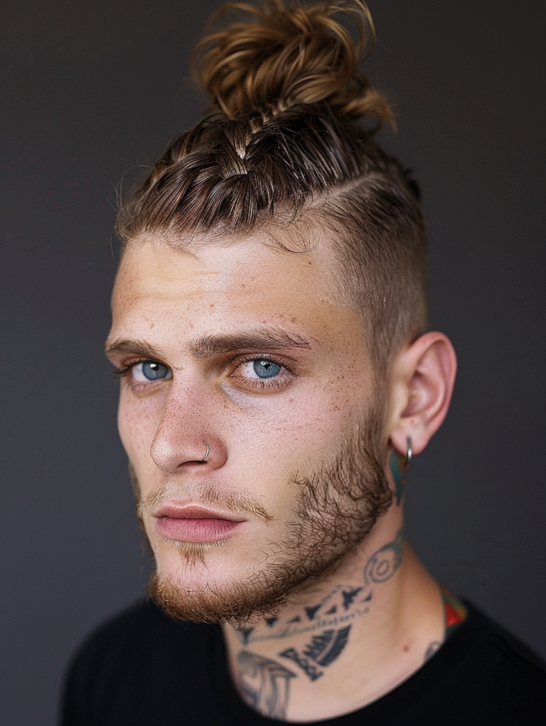 Exploring 34 Men Top Knot Hairstyle Ideas: From Elegant Wedding Looks ...
