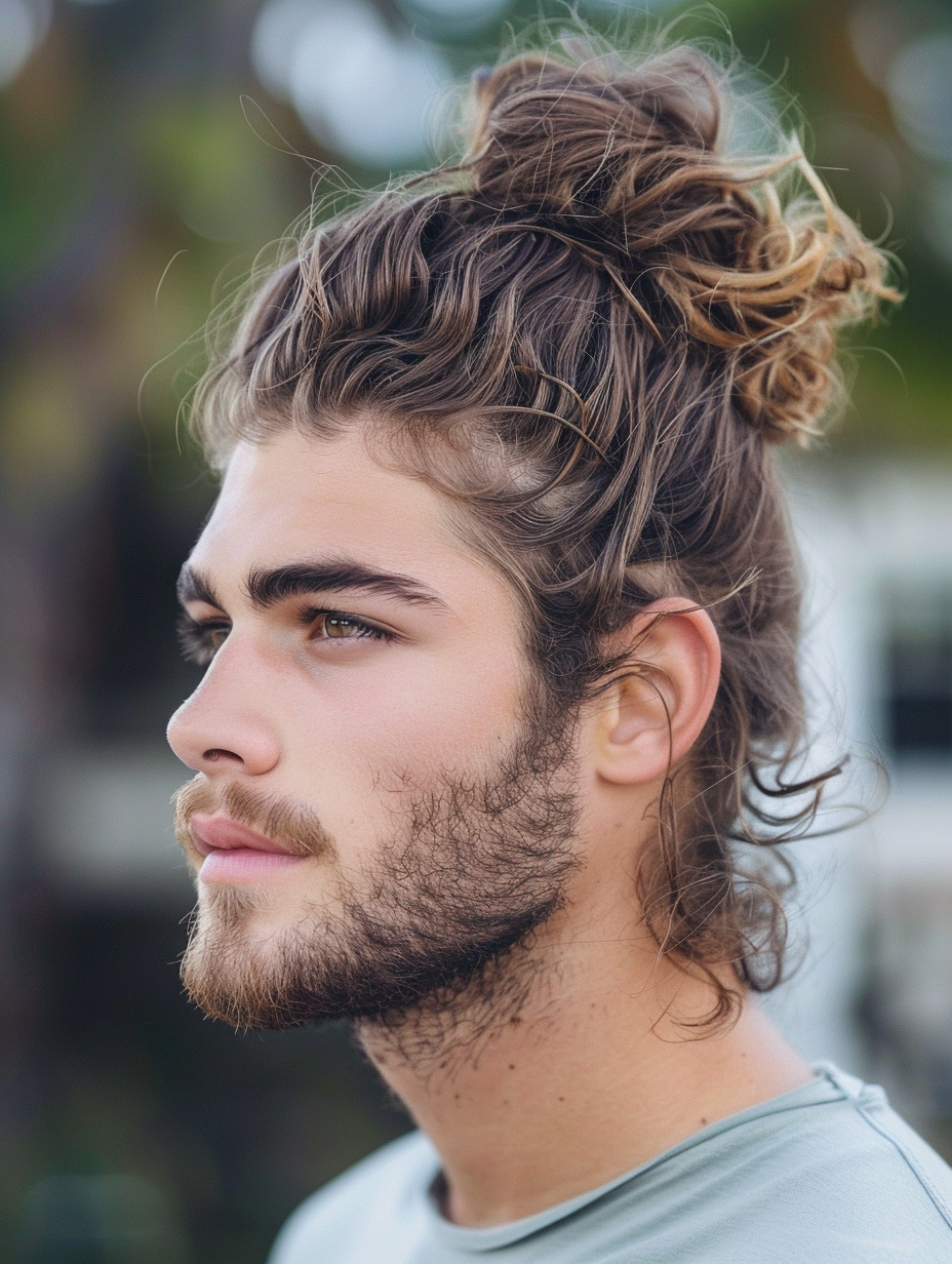 Exploring 31 Diverse Man Bun Hairstyles for Every Occasion from ...