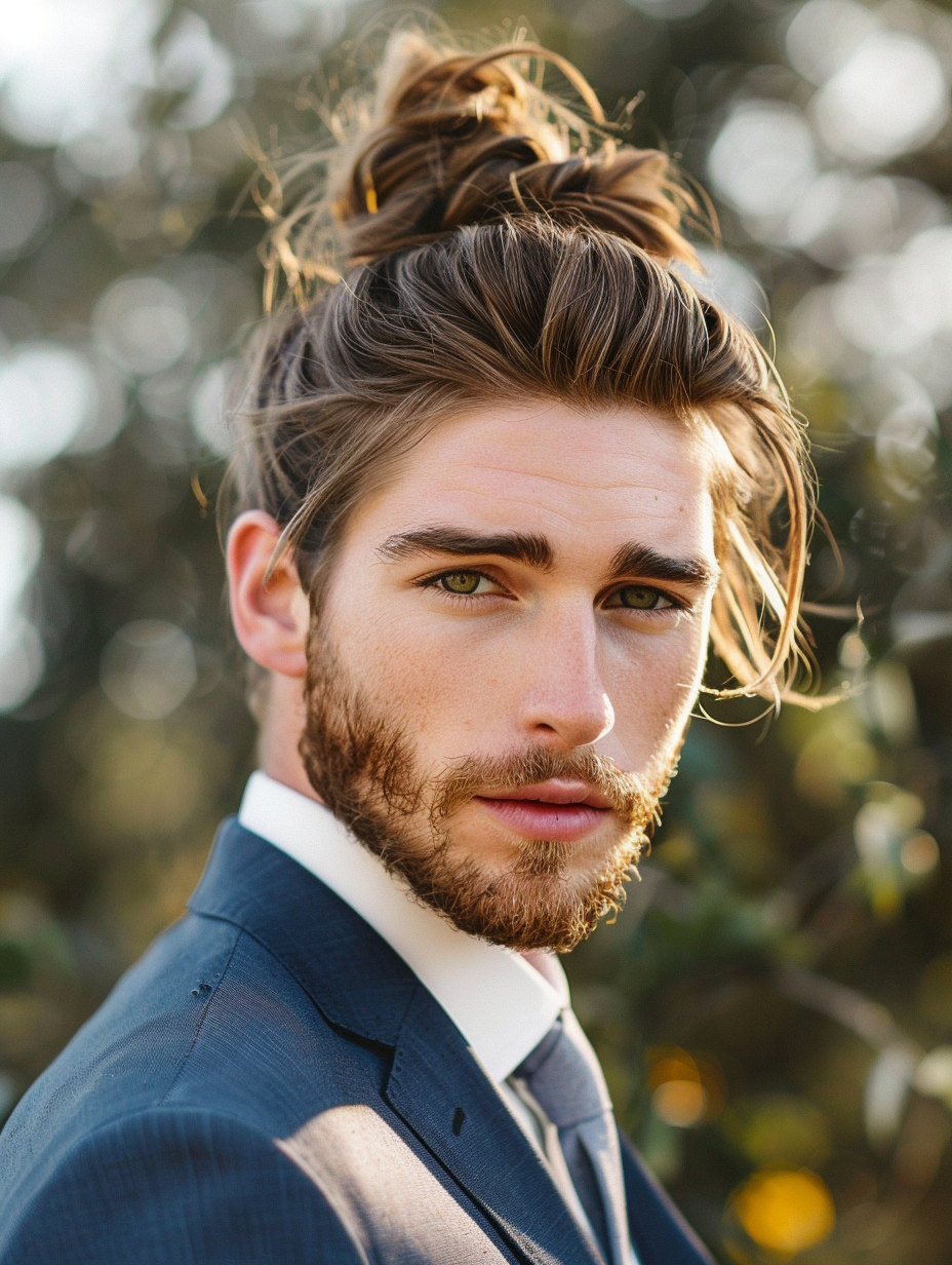 Exploring 34 Men Top Knot Hairstyle Ideas: From Elegant Wedding Looks ...