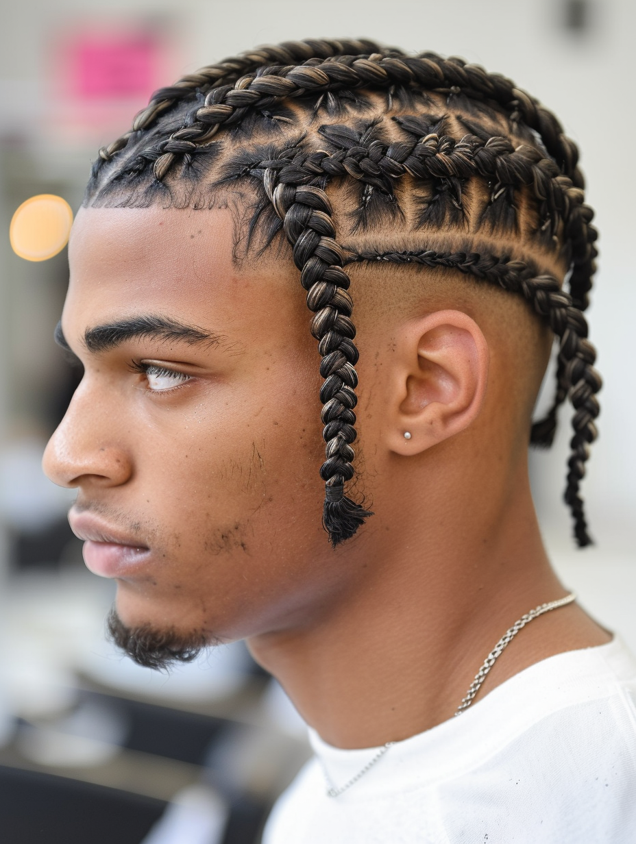 Exploring 30 Creative Braid Ideas for a Black Man Featuring Cornrows ...