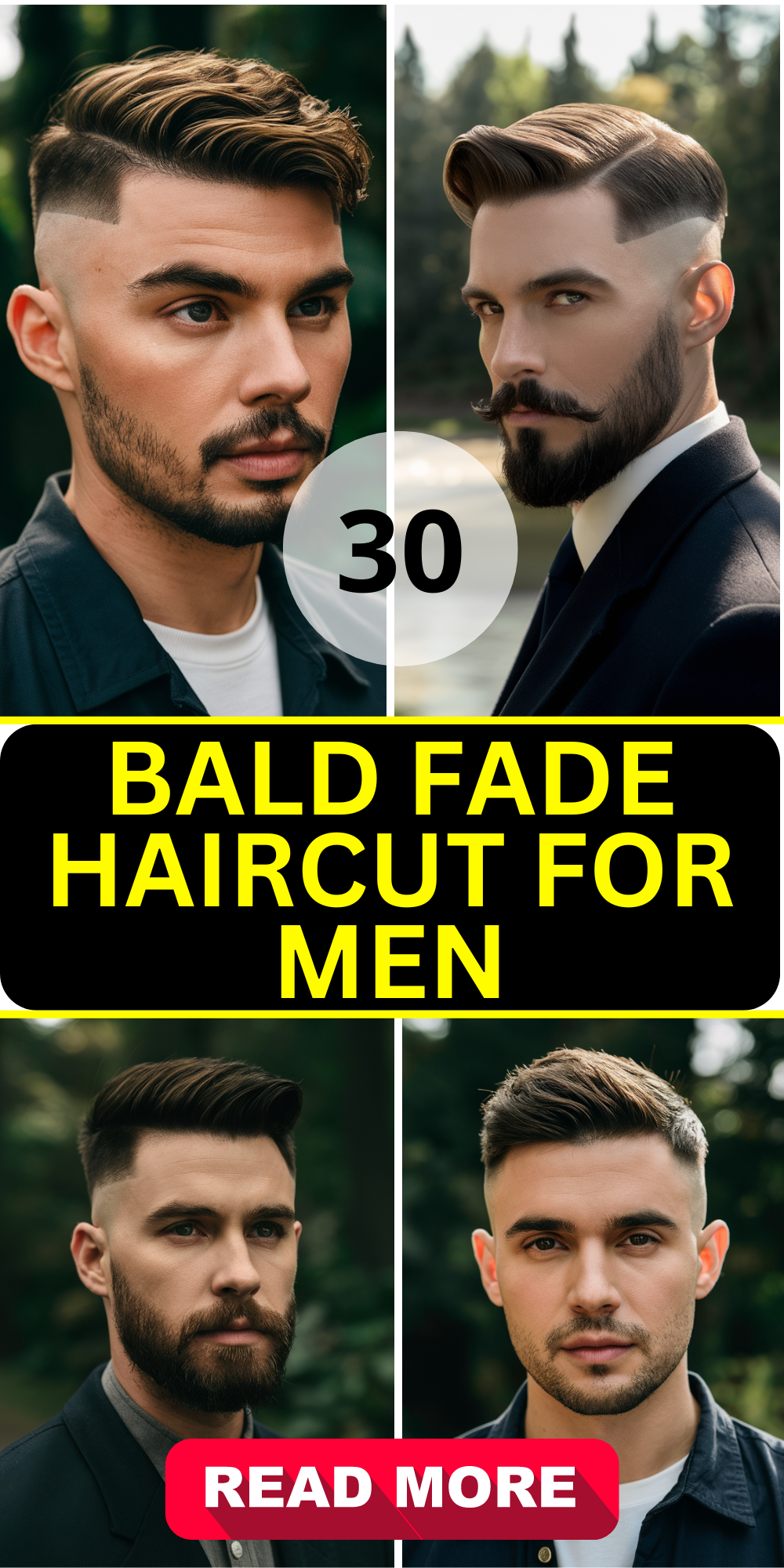 Explore 30 Unique Bald Fade Haircut for Men Styles Including Buzz ...