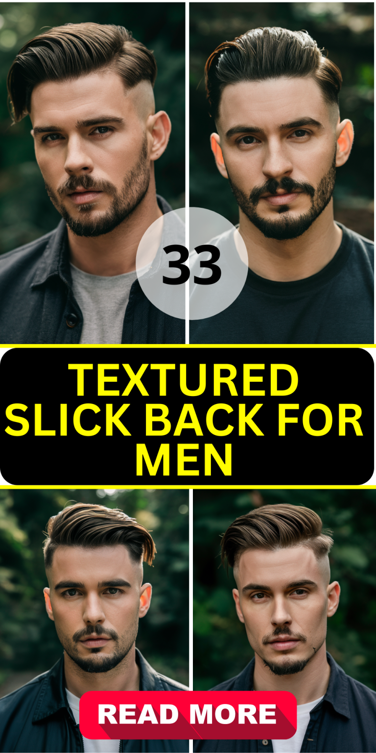 Explore 33 Unique Textured Slick Back for Men Hairstyles That Merge ...