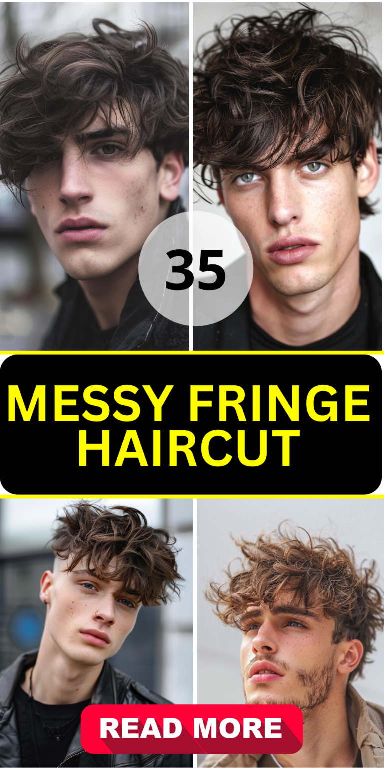 Explore 35 Unique Messy Fringe Haircut Styles for Men with Straight ...