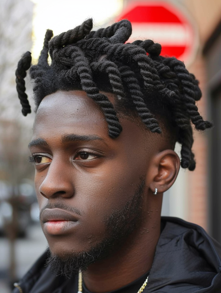 Discover 30 Diverse Twist Hair Men Styles for All Events: Curly, Fade ...