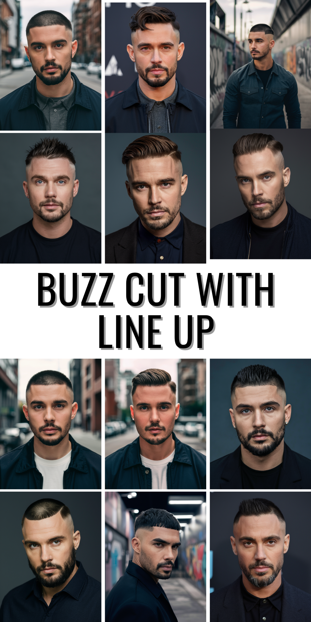 Buzz Cut with Line Up 26 Creative Cut Ideas for Men with Fade Taper ...