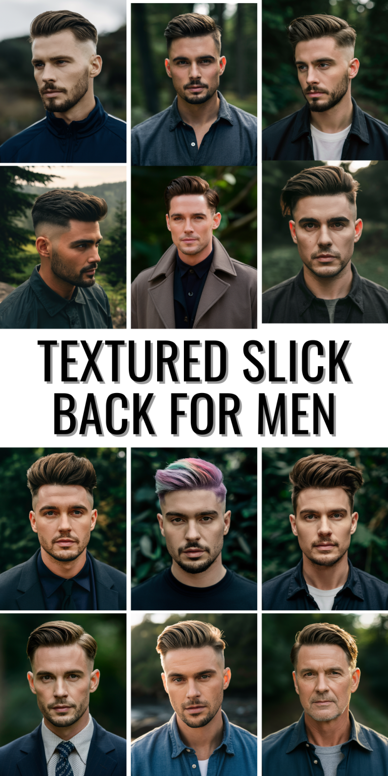 Explore 33 Unique Textured Slick Back for Men Hairstyles That Merge ...