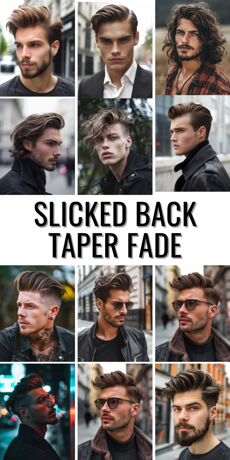 Discover 32 Unique Slicked Back Taper Fade Styles for Modern Mens ...