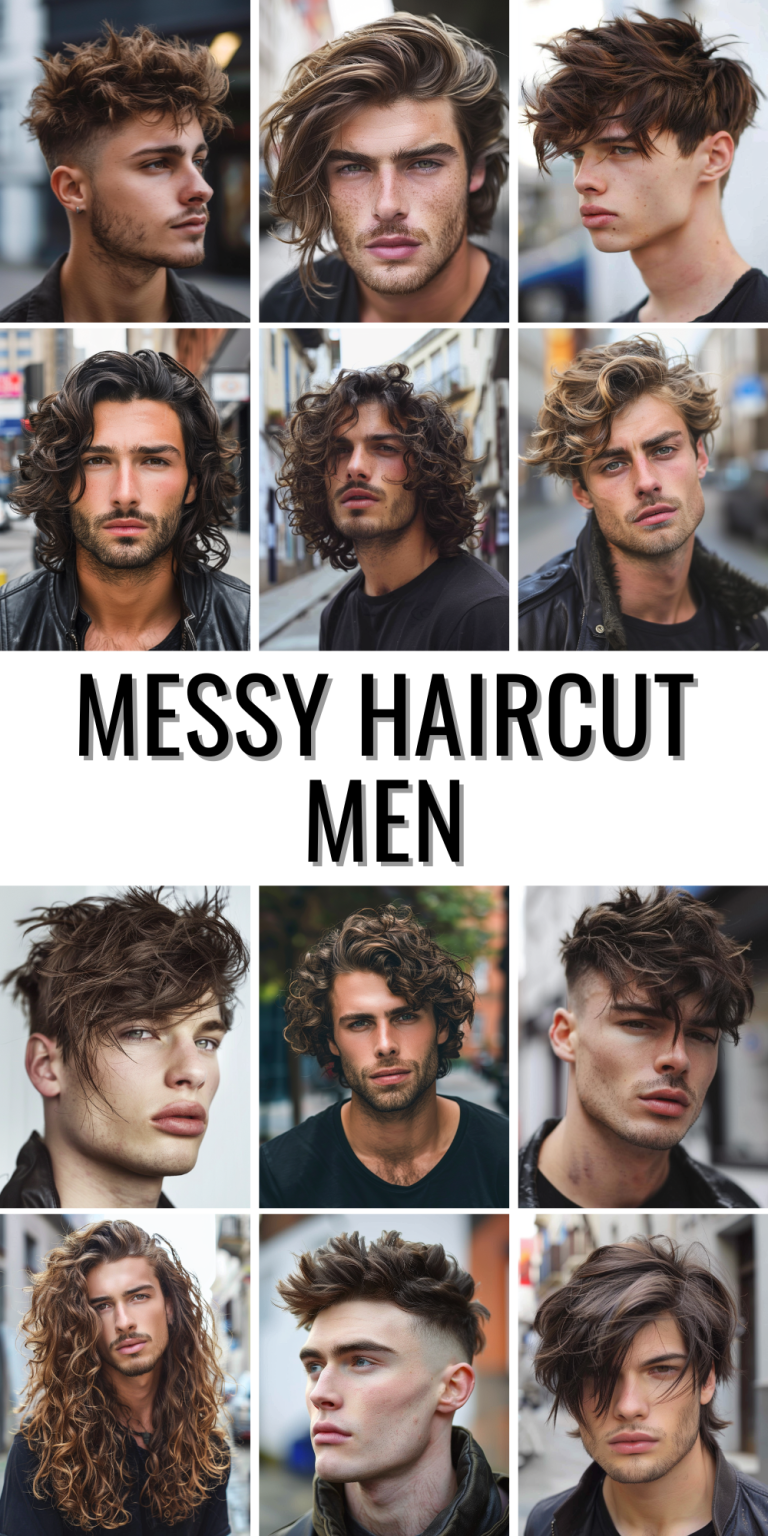 Exploring 31 Trendy Messy Haircut Men Styles for Short Medium and Long Hair