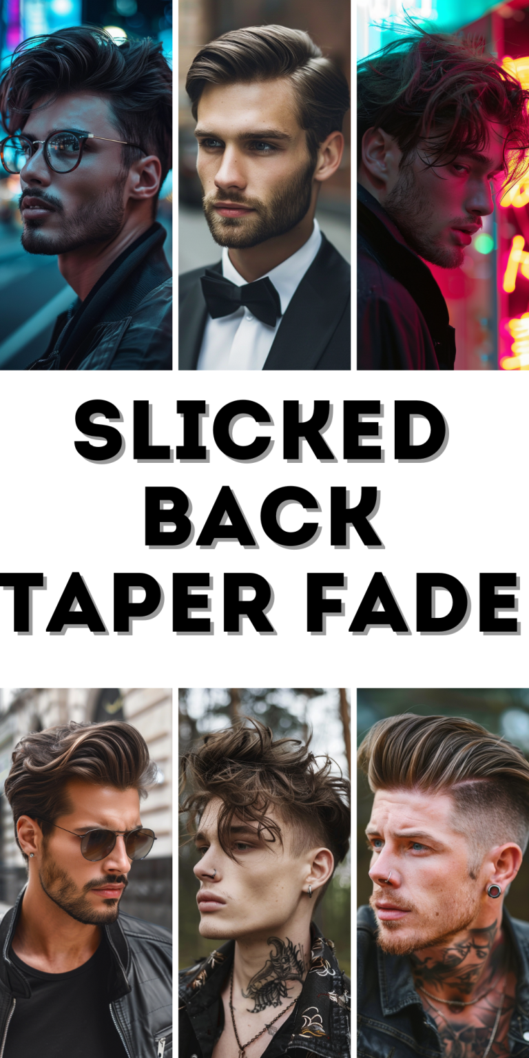 Discover 32 Unique Slicked Back Taper Fade Styles for Modern Mens ...