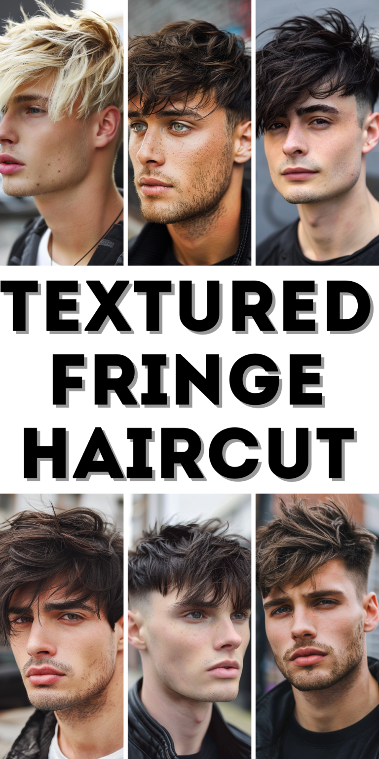 28 Textured Fringe Haircut Ideas for Men Straight Hair Men Curly Men Blonde Men Fade Low Taper